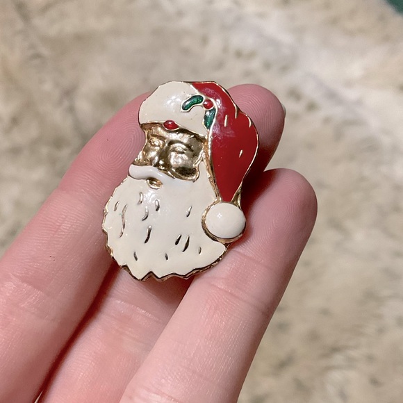 Jewelry | Vintage Santa Pin | Poshmark